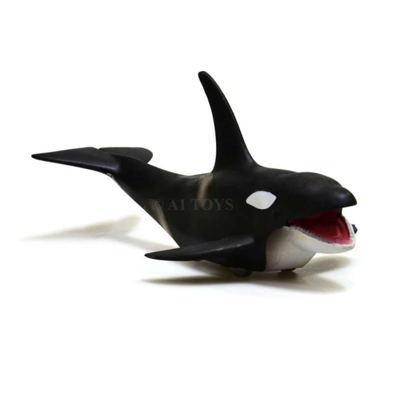 Promo Miniatur ikan Paus Pembunuh Orca Killer Whale 20 cm Diskon 27% di ...