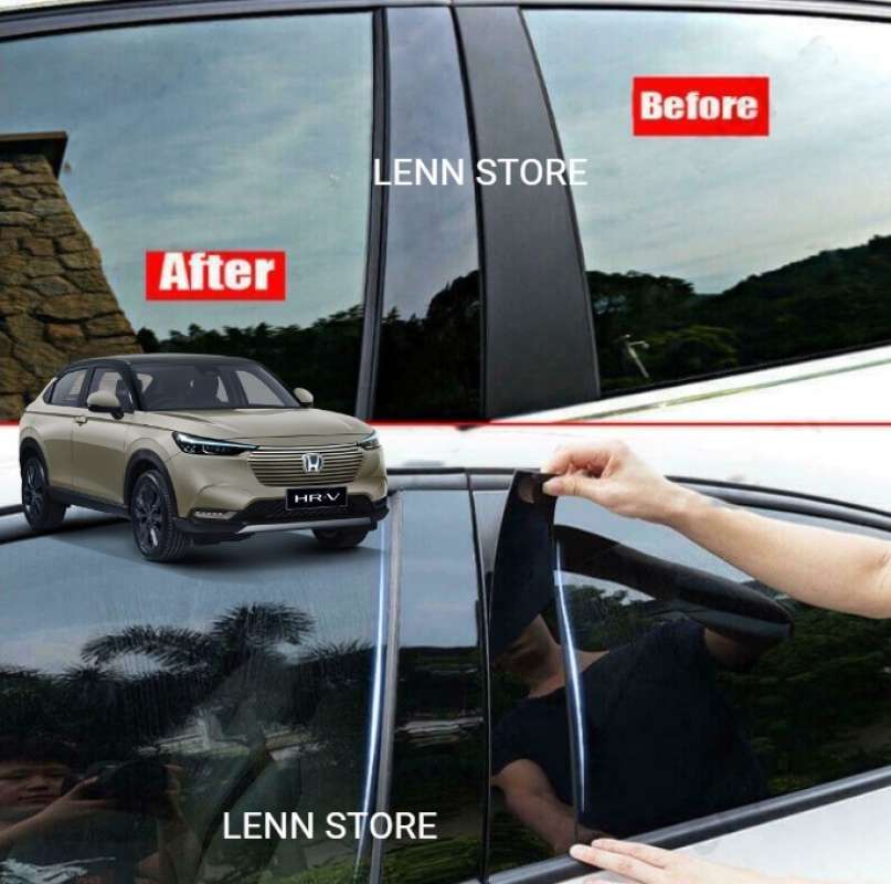 Promo Stiker Pilar Mobil Hitam Glossy/Carbon New Honda HRV 2022 TERBARU ...