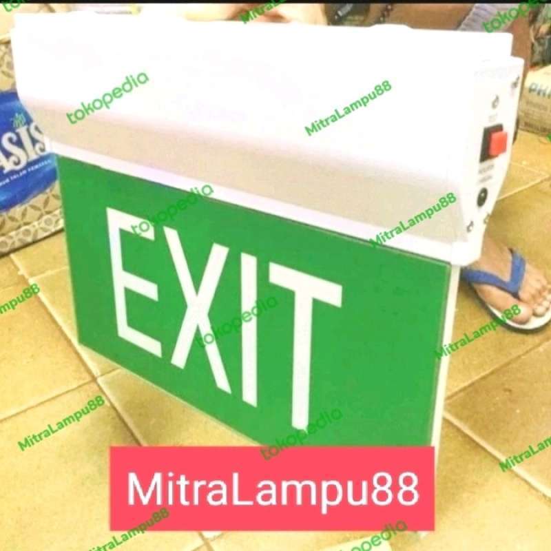 Promo Lampu Emergency Exit Gantung/Exit Lamp Led Vitalite Lampu Darurat ...