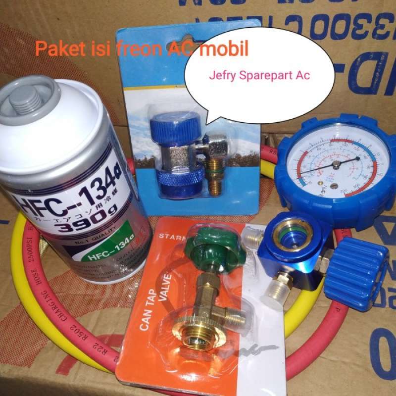 Jual Paket Isi Freon Ac Mobil R134a R134 Kulkas Single Low Sighlas Di Seller Zuma Storee ...