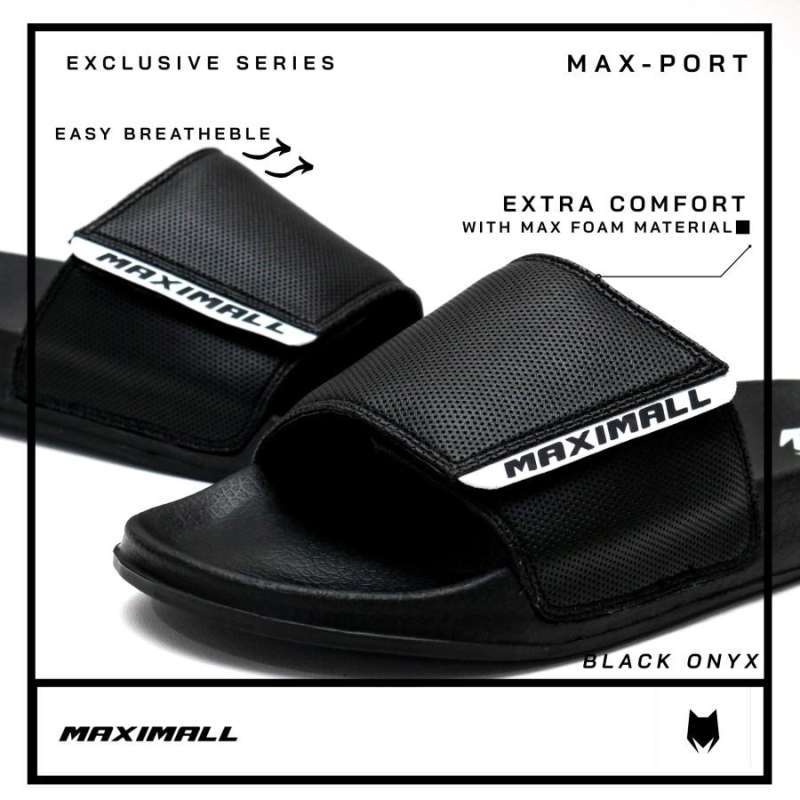 Jual Sandal Pria Maximall Max-port Black Series Di Seller Maximall ...