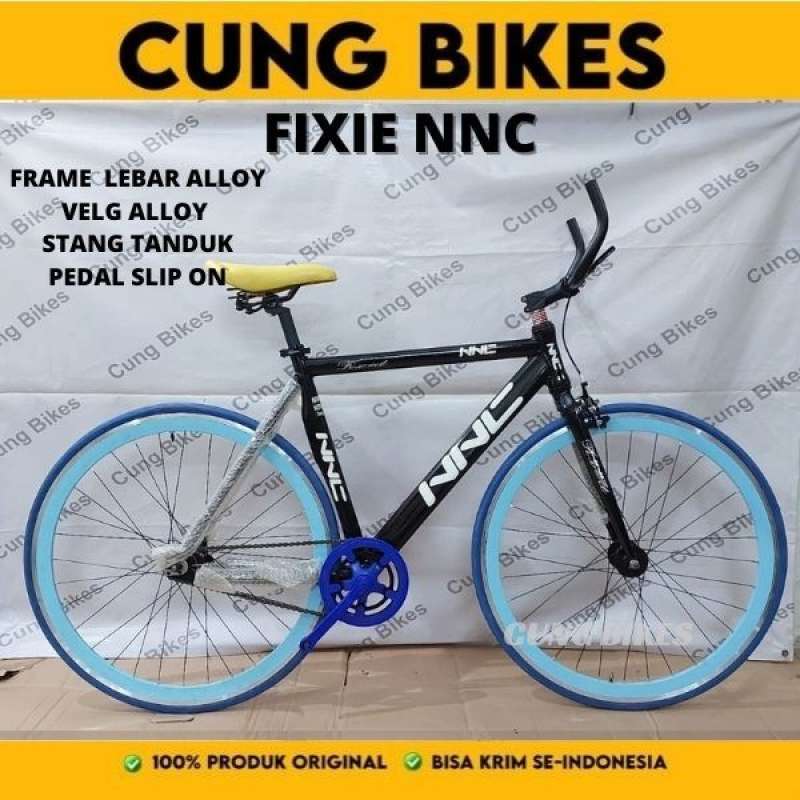 Promo Sepeda Fixie Road Bike Frame Alloy Roadbike Velg Tinggi Pedal ...