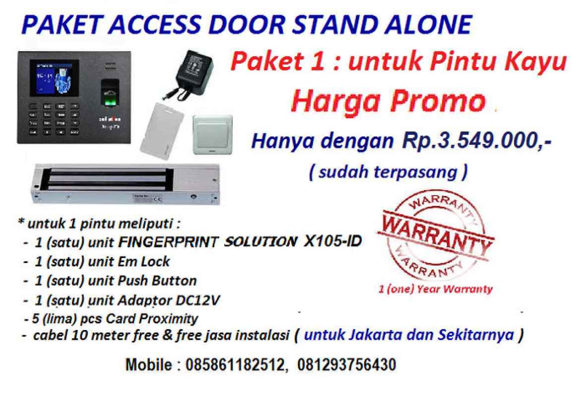 Promo Access Control / Akses Pintu / Access Door / Fingerprint SOLUTION ...