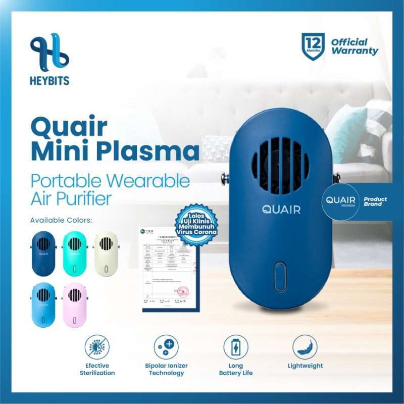 Jual Quair Plasma Mini Wearable Cleaner Air Purifier Bipolar Ionization ...