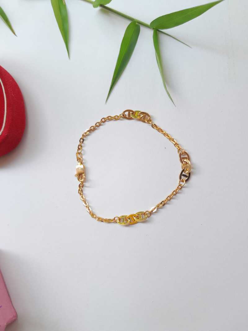 Jual Gelang Tangan Wanita Emas Asli Desain Simpel Elegan Terbaru Gelang ...