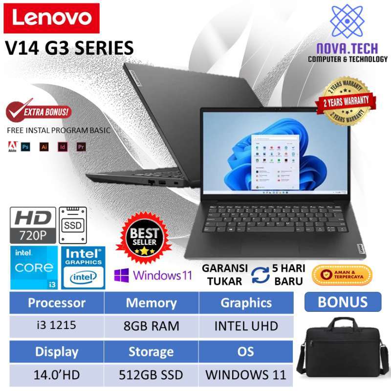 Jual Laptop Lenovo V14 G3 - Intel Core I3 Ram 8gb 512gb Ssd Windows 11 14.0fhd Di Seller Nova ...