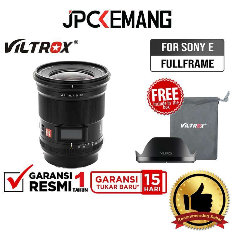 Promo Jpc Kemang Viltrox Af 16mm F1.8 Fe Sony Fullframe Viltrox Af 16 ...