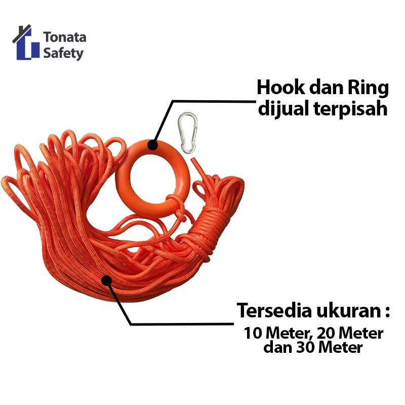 Promo Tali Pelampung 8mm / Floating Ring Buoy / Rescue Rope 8mm Diskon ...