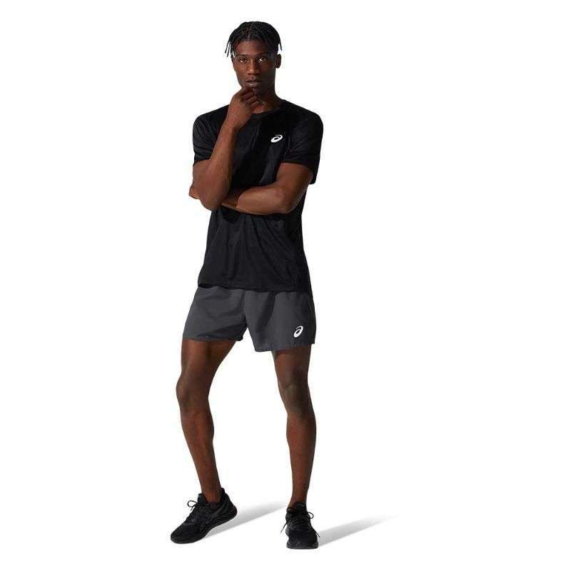 Jual ASICS Men Silver SS Top-2011C366.001 - XL Performance Black di ...