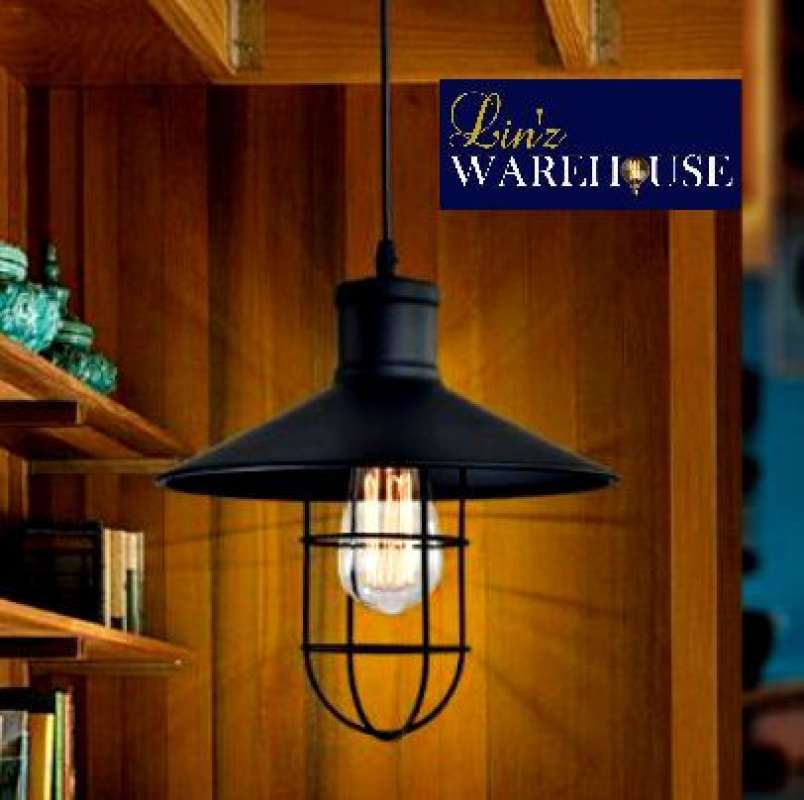 Jual Lampu Gantung Cafe Industrial Iron Cage Pendant Light On Sale di Seller 17 Store - Petojo ...