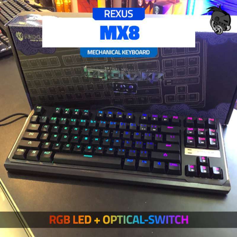 Promo rexus legionare mx8 rgb optical switch tkl mechanical keyboard ...