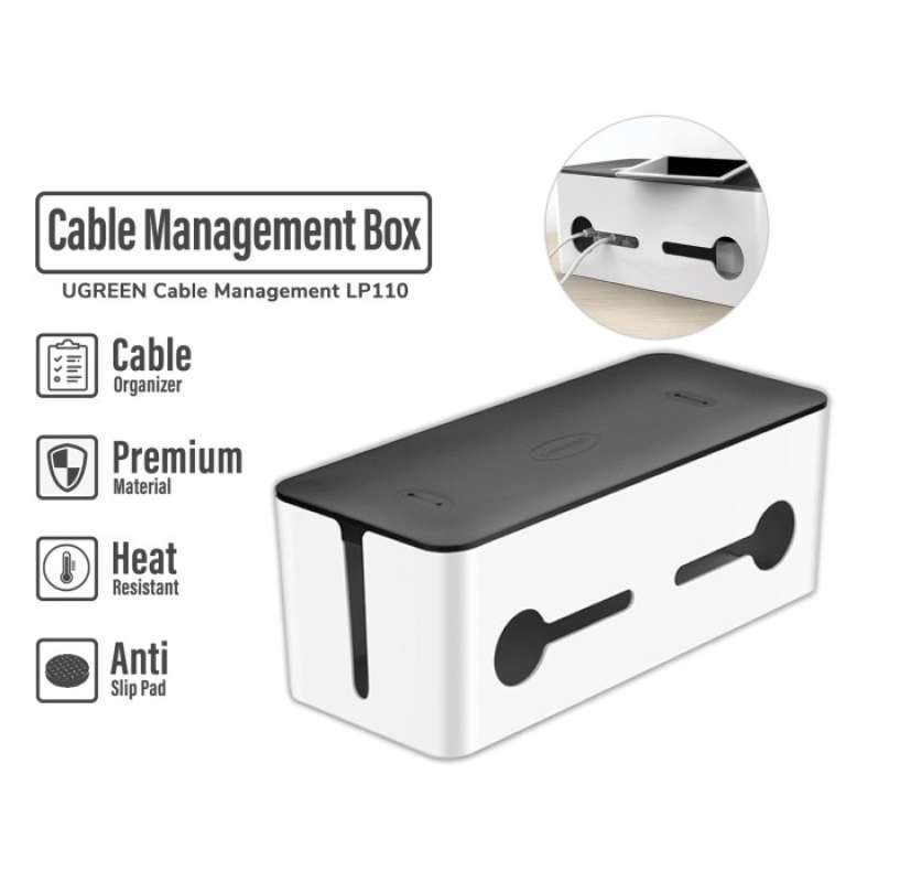 Promo Cable Management Box Ugreen Kotak Kabel Charger Penyimpanan ...