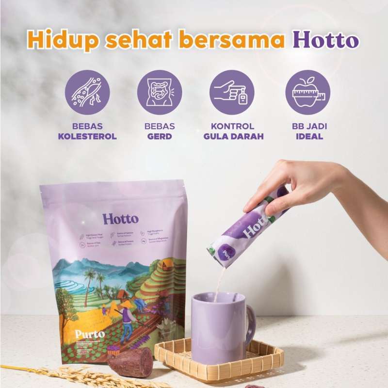 Jual Hotto Purto Multigrain With Purple Potato / Minuman Tinggi Serat ...