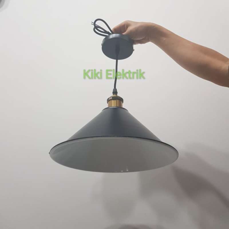 Promo Kap Lampu Gantung Modern Minimalis ( Model Ceper 30 Cm ) + Fiting Besi Diskon 26% Di ...