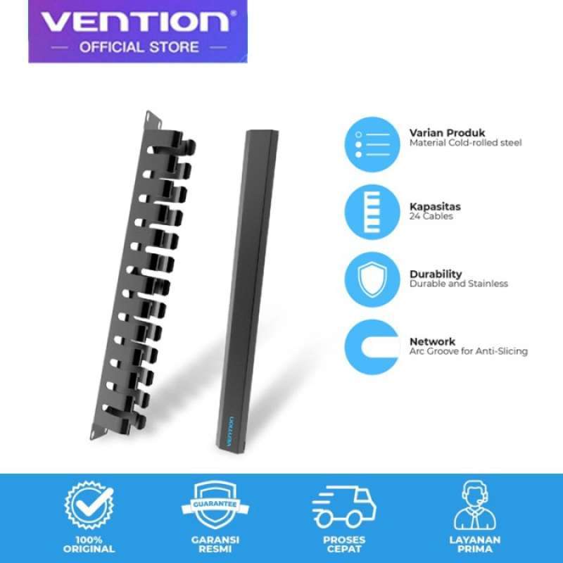 Promo Vention Cable Manager 1U Server Rack - Multivariasi Multicolor Diskon 23% di Seller Cora ...