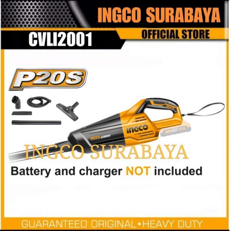 Promo INGCO CVLI2001 VACUM CLEANER MINI CORDLESS BATERAI 0.7L PENYEDOT ...