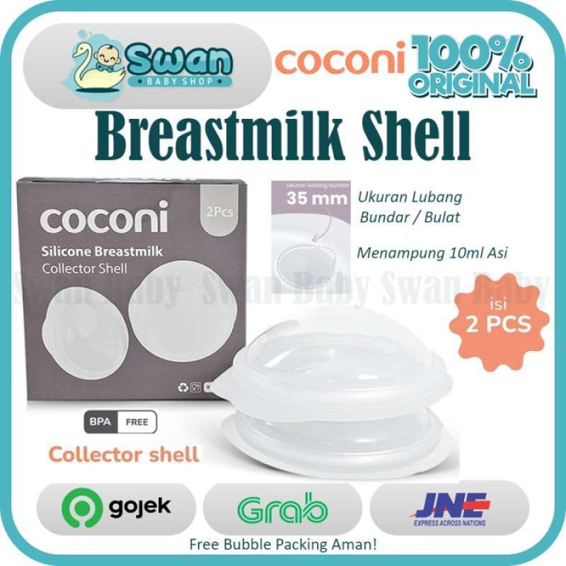 Jual Coconi Breast Milk Collector Shell 2 Pcs / Penampung Asi Silikon 2 ...
