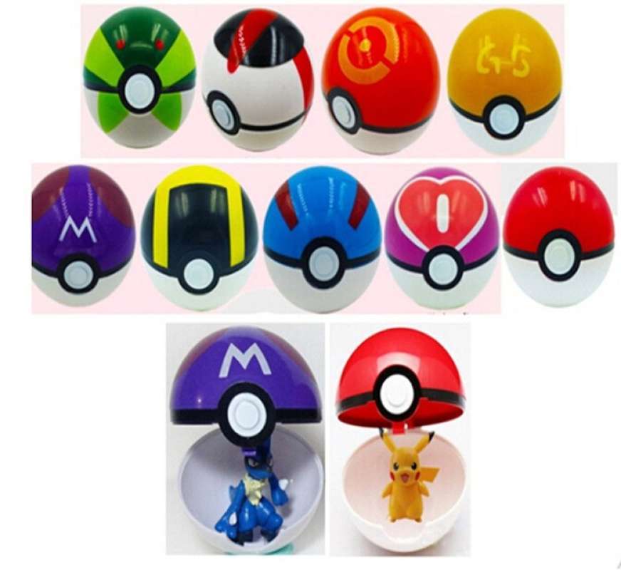 Promo Pokemon Pokeball Figure Pokemon 1 Set 9 Warna Diskon 26% di ...