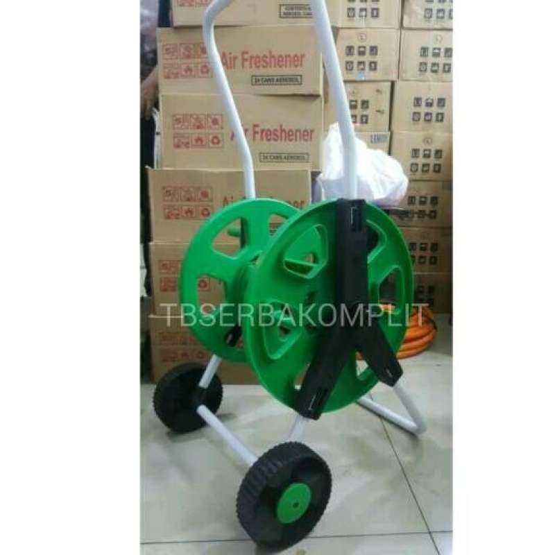 Jual Gulungan Selang Air Pakai Roda 45m 60m Hose Reel With Wheel ...