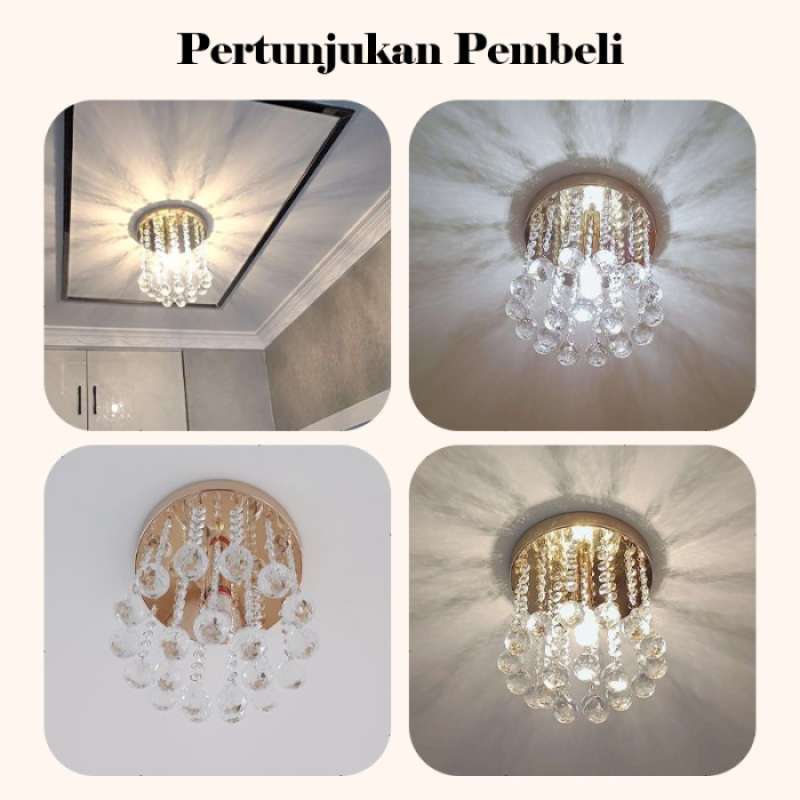 Promo Lampu Plafon Led Luxury Nordic Modern Ceiling Light K9 Crystal ...