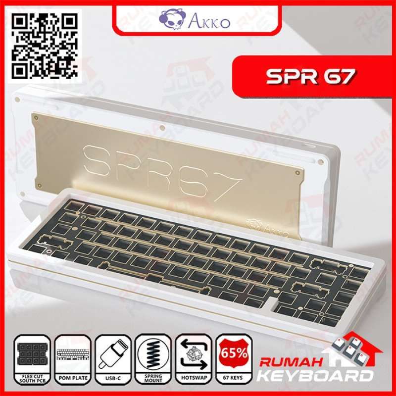 Jual AKKO SPR67 - ALUMINUM - FLEX CUT PCB - SPRING MOUNT - BAREBONE di ...