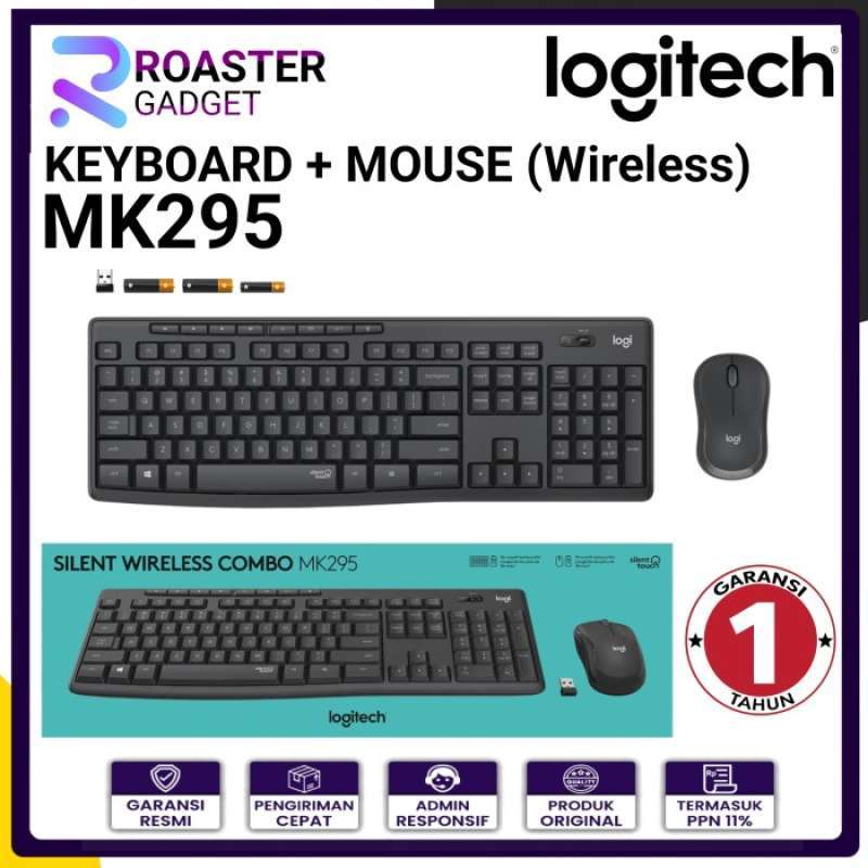 Promo Logitech Mouse Keyboard Mk295 Silent Wireless Combo - Garansi 1 ...