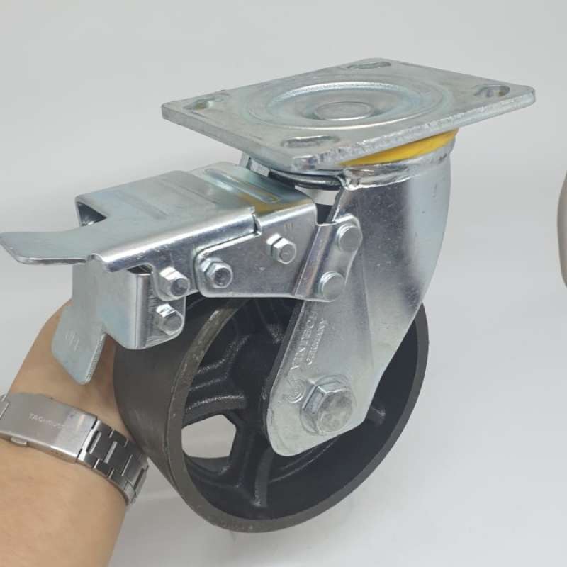 Promo Roda Besi Heavy Duty Vintech Germany 5 Inch (125x50 Mm) Rem ...