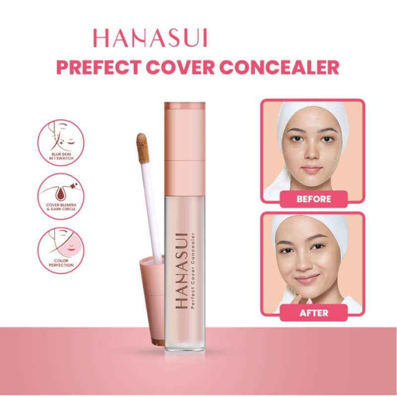 Promo Hanasui Perfect Cover Concealer Diskon 14% di Seller Aisha Beauty ...