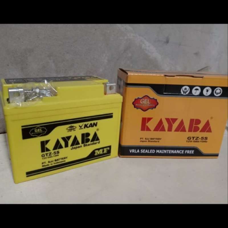 Promo Aki Motor Kering Mf Gel Honda Beat Supra X 125 Yamaha Mio Kayaba Gtz5S Diskon 17% di ...