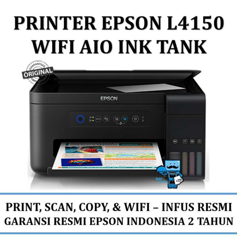Promo Printer Epson L4150 Wi-Fi All-In-One Ink Tank Printer -Print,Scan ...