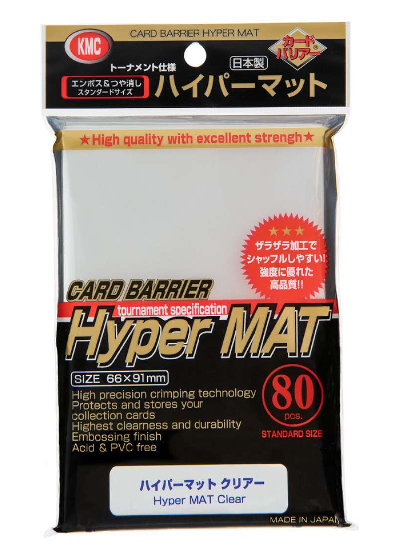 Jual Kmc Hyper Mat Clear Standart Card Sleeves 80pcs (pokemon, Mtg) Di ...