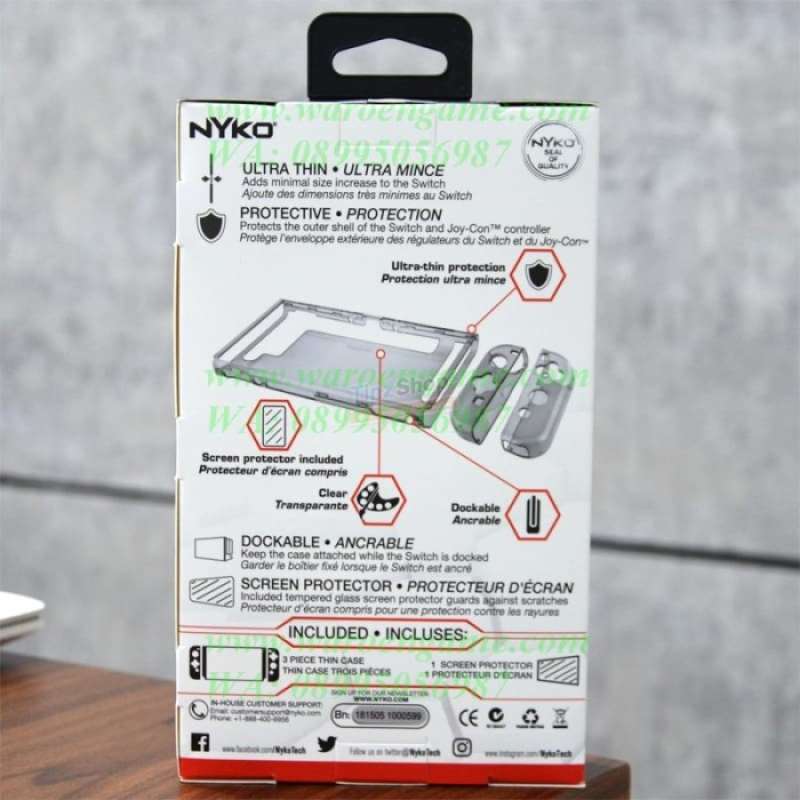 Promo Nyko Thin Case For Nintendo Switch (Thin Clear Transparent Case ...
