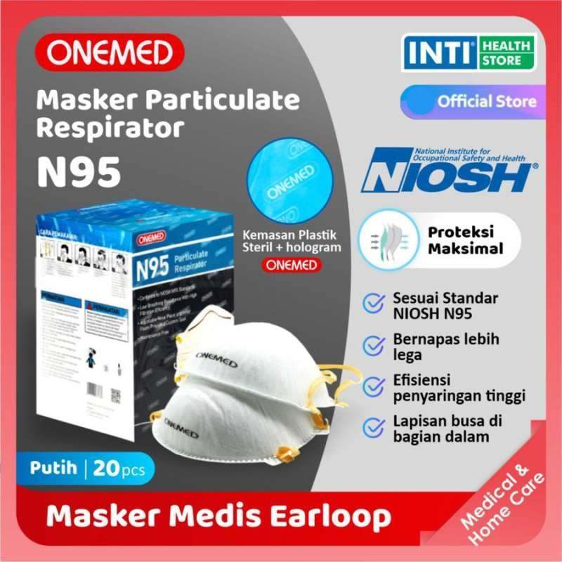 Jual Onemed Masker Particulate Respirator N95 Di Seller Inti Health ...