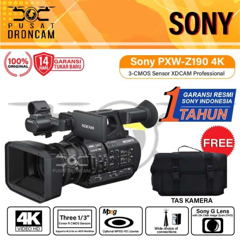 Promo Sony PXW-Z190 4K 3-CMOS Sensor XDCAM Proffesional Camcorder ...