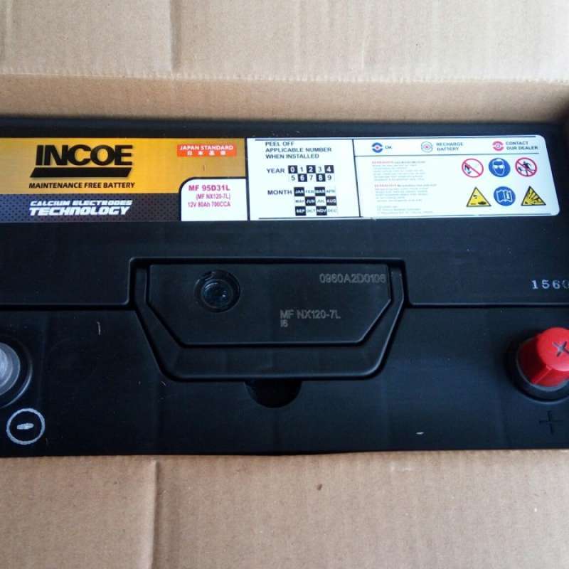 Jual Aki Accu Kering 80 AH INCOE MF 95D31L, Carnival, Strada, Prado ...