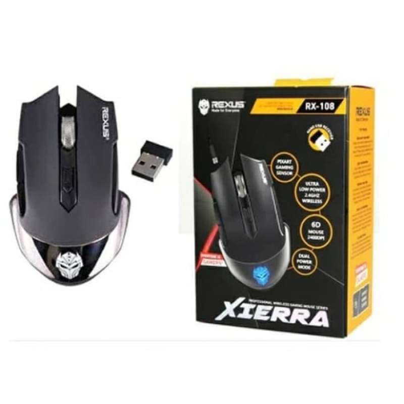Promo MOUSE GAMING EIRELESS REXUS XIERRA RX-108 Diskon 25% di Seller ...