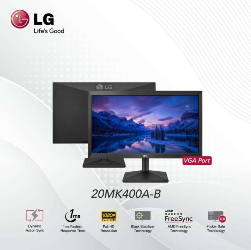 Promo LG 20MK400 20 Inch Monitor Office Warnet PC Dll Diskon 23% di ...