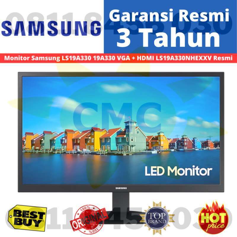 Promo LED Monitor Samsung 19 inch S19A330 HDMI LS19A330NHEXXV HDMI VGA ...
