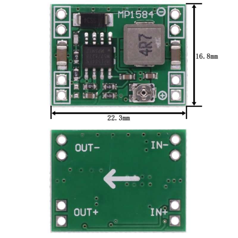 Jual Step Down 3a Mp1584 Mini360 Module Modul DC Adjustable Power ...