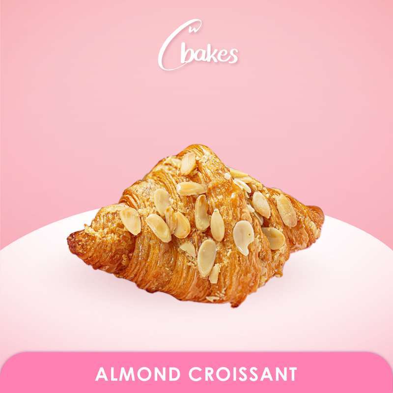 Jual C Bakes – Almond Croissant [roti Perancis Kacang Almond] Pastry Di ...