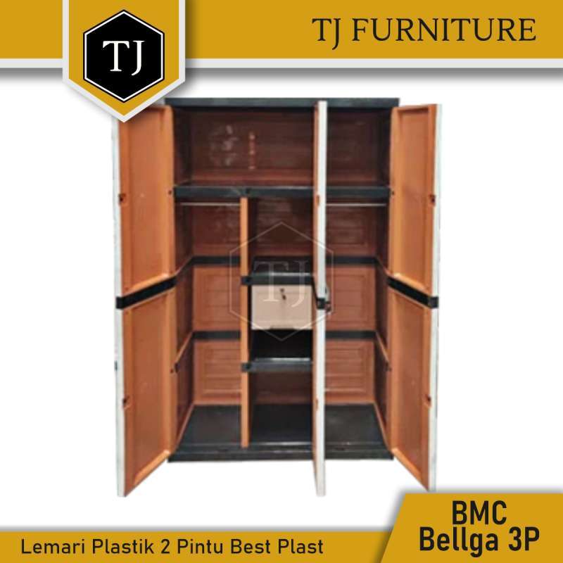 Jual Bestplast Lemari Pakaian Plastik Lemari Baju Minimalis 3 Pintu ...