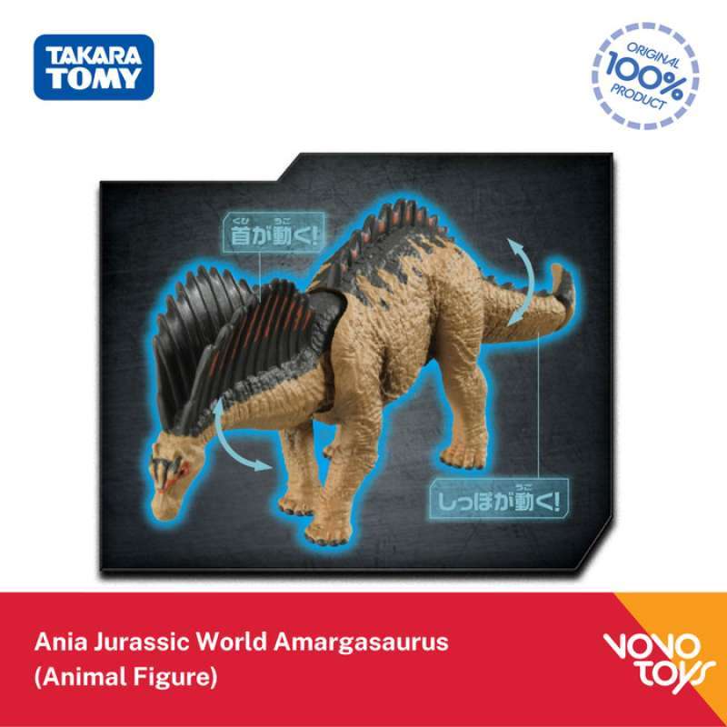 Jual Tomica Ania Jurassic World Amargasaurus Animal Figure Takara Tomy ...
