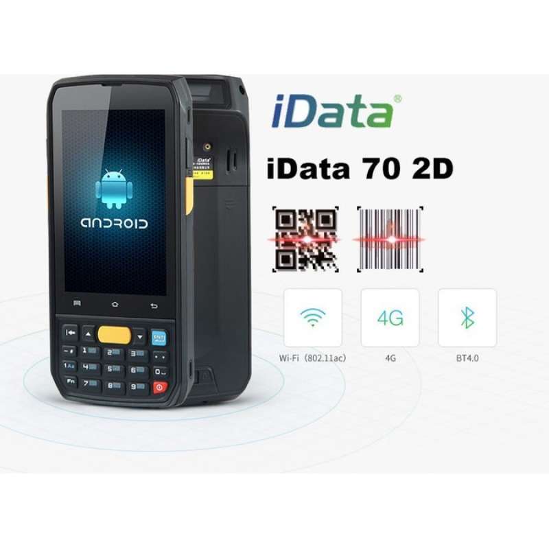 Promo Idata 70 Mobile Computer Barcode Scanner 2D Pdt Android Terminal ...