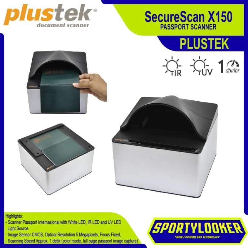 Promo Scanner Plustek Passport Securescan X150 Infrared Ultraviolet Diskon 23% di Seller Richter ...