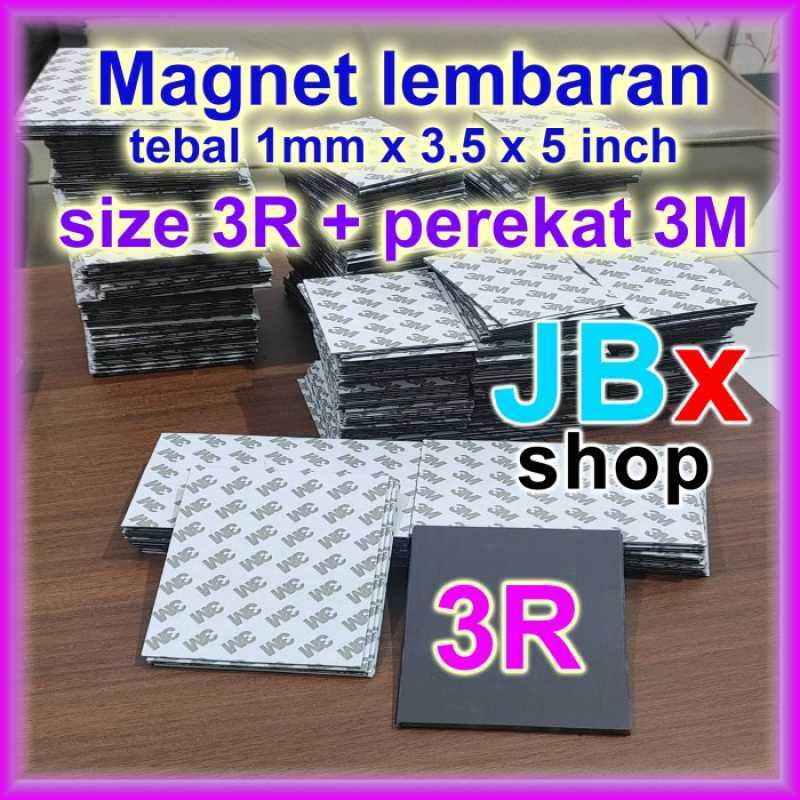 Promo Magnet Sheet Lembaran Ukuran 3R +Perekat 3M. Ukuran Foto 3R. Tebal 1Mm Diskon 23% di ...