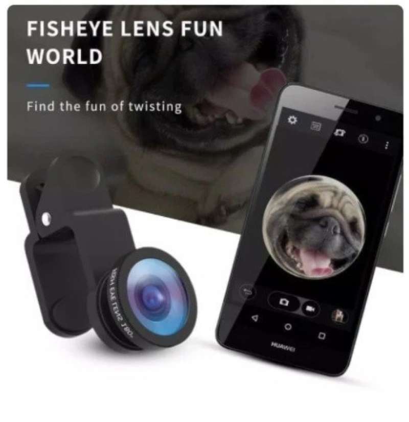 Promo Free Pouch | Lensa Zoom Hp 3 In 1. Fish Eye, Ultra Wide, Macro ...