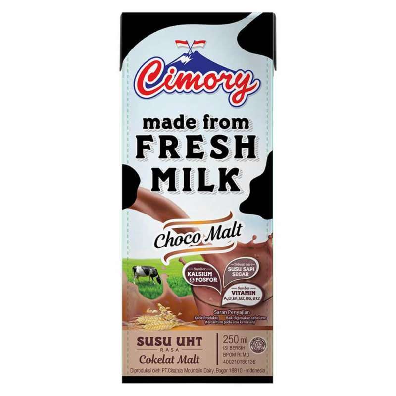 Jual CIMORY UHT MILK CHOCO MALT 250ML di Seller Farmers Market Kelapa ...