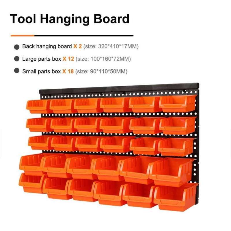 Jual Greener Wall Mounted Tools Hanging Board Papan Organizer Alat ...