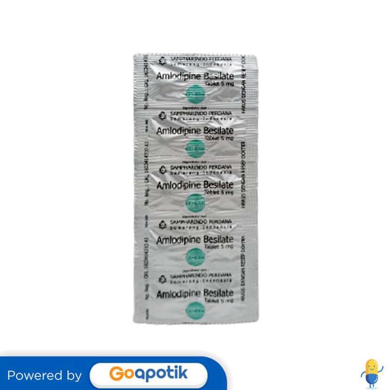 Jual Amlodipine Besylate Sampharindo 5 Mg Strip 10 Tablet Di Seller ...