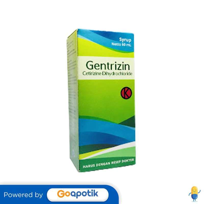 Jual Gentrizin 5 Mg/5 Ml Syrup 60 Ml Di Seller Apotek Hafizah Medika ...